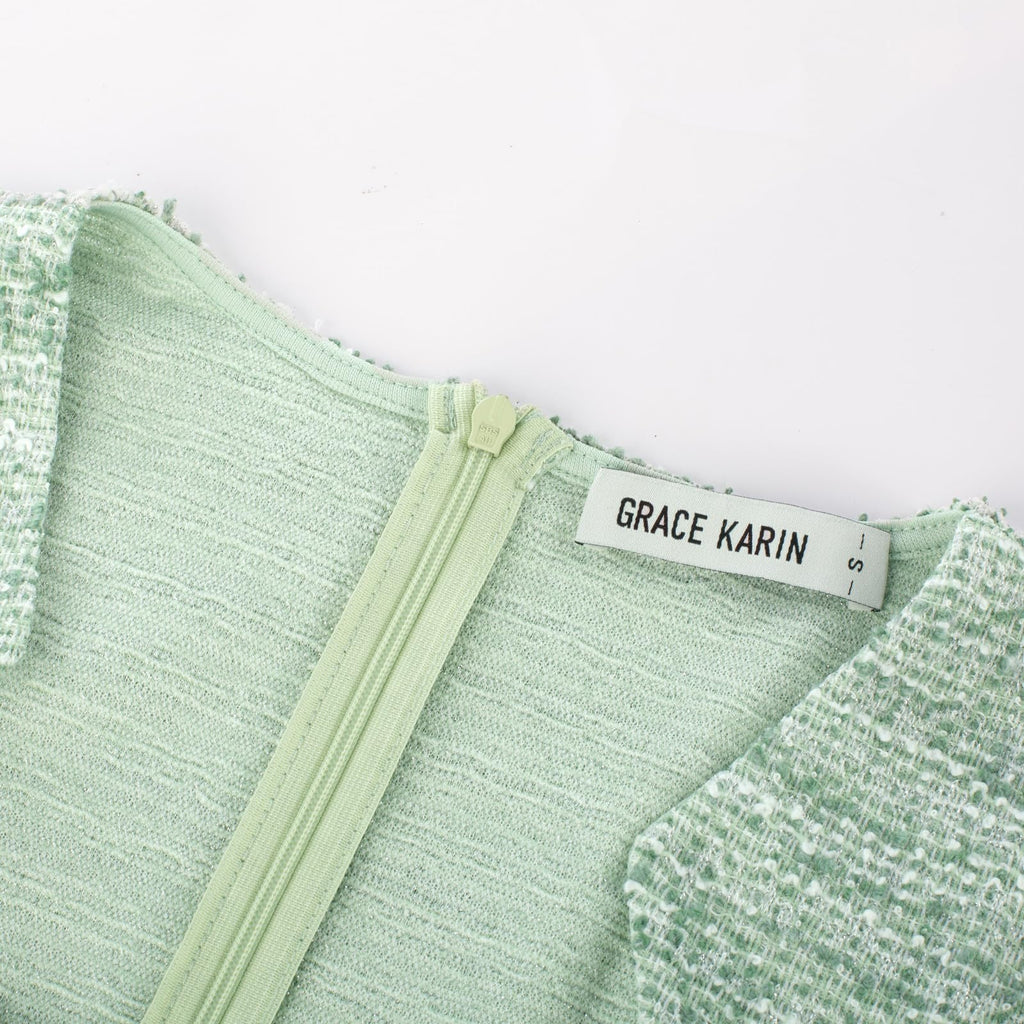 GRACE KARIN Women's Gorgeous Pencil Dress Cap Sleeve Tweed Pencil Dres – CampCubicle